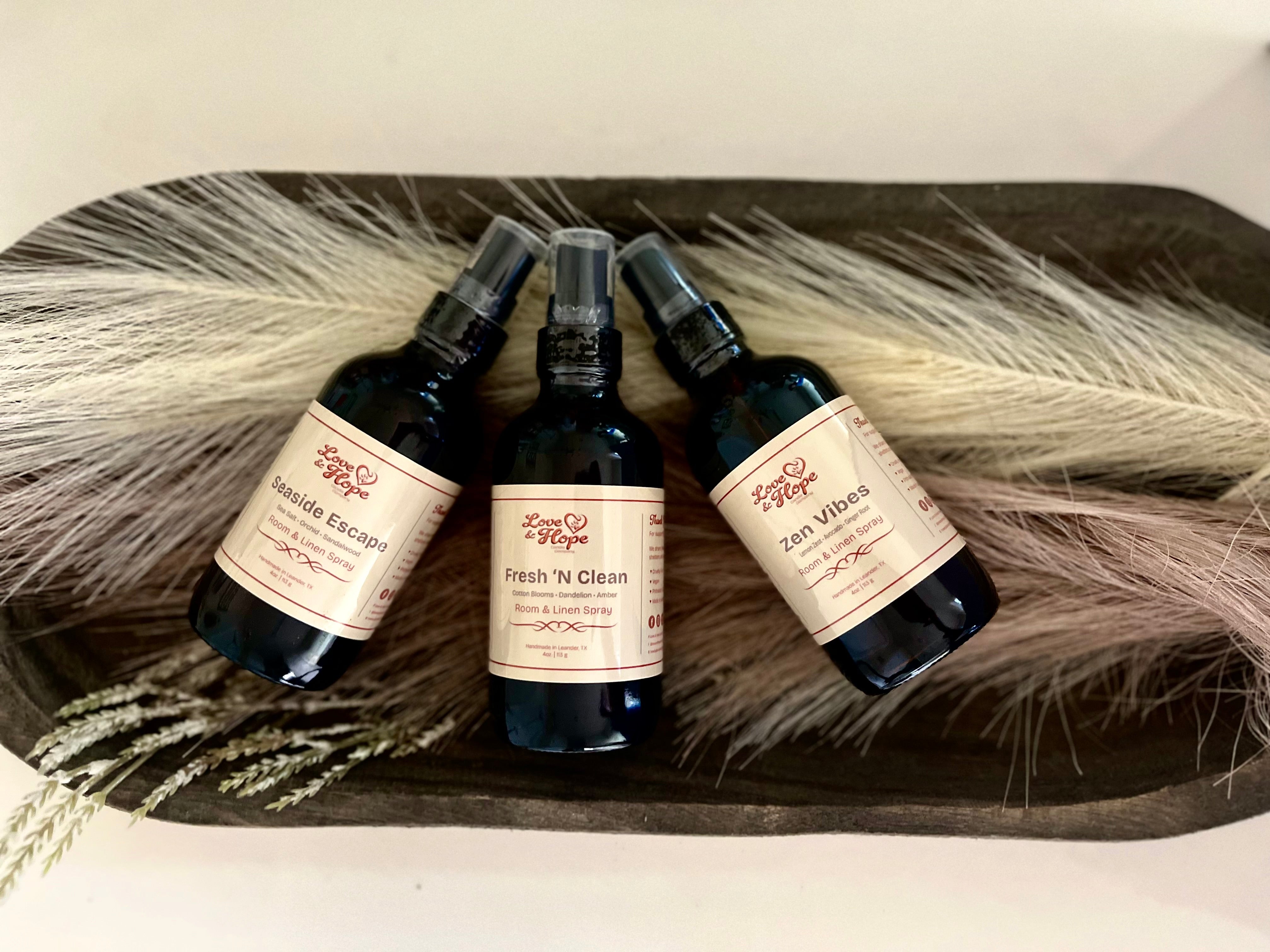 Linen Sprays – Love & Hope Candle Company